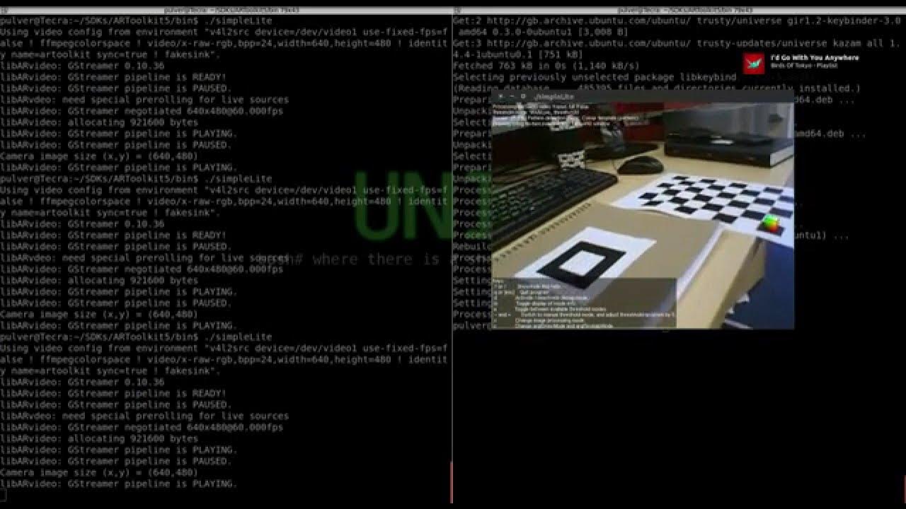 ARToolkit: a tool for Augmented Reality - simpleLite example - YouTube