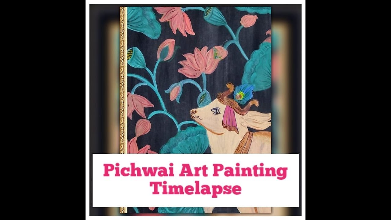Pichwai Art Painting | Timelapse-03 #PichwaiArt #Indianfolkart # ...