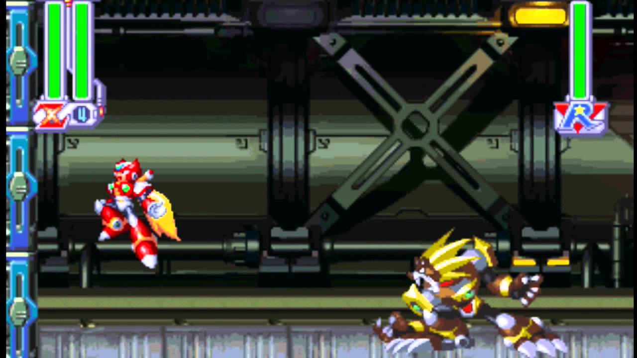 Mega Man X4 Slash Beast Boss - YouTube