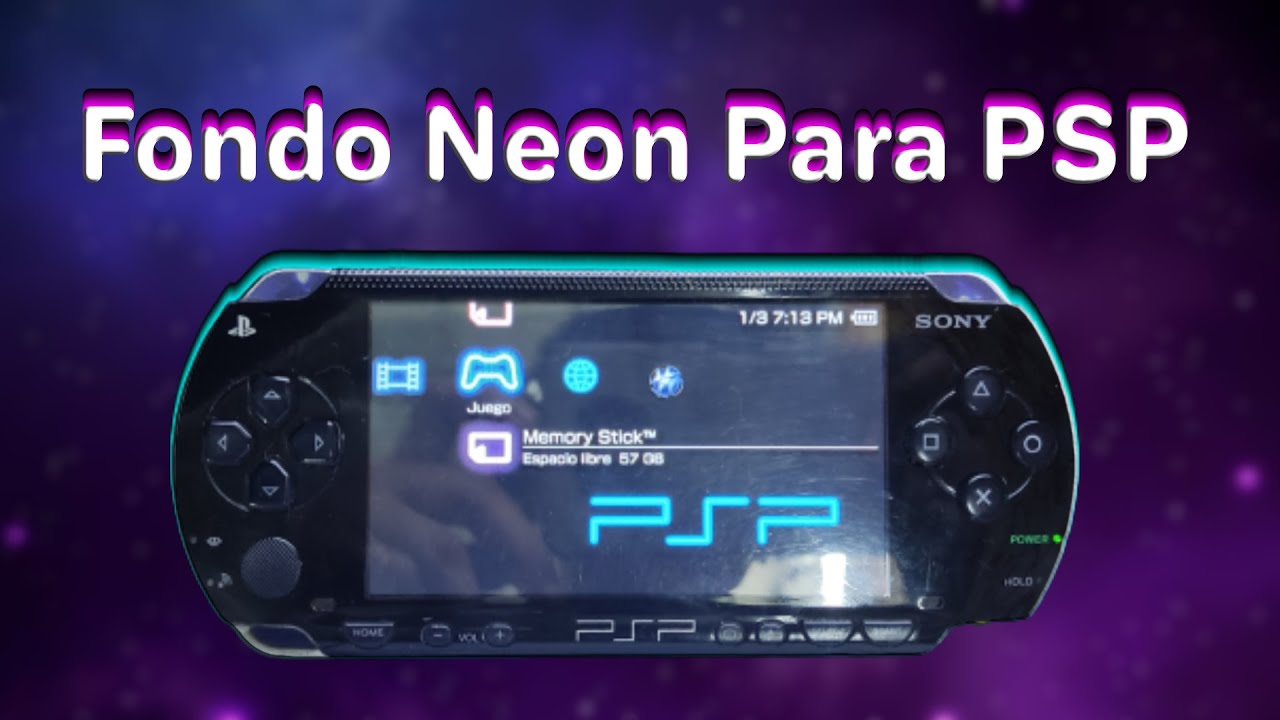 PERSONALIZA Tu PSP con este Maravilloso Tema (NEON) - YouTube