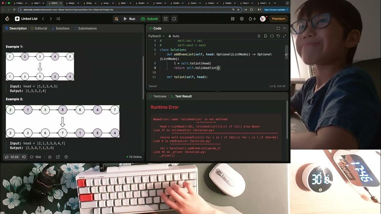 LeetCode | Python | HHKB keyboard | 40 min real time | no talking | EP-19 - YouTube