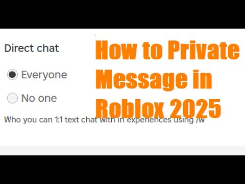 How to private message on Roblox (Private Chat in Roblox Experience ...