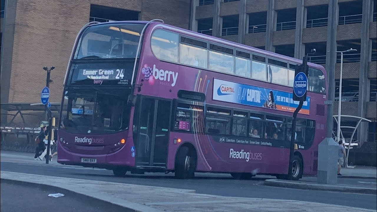Reading Buses Enviro400 221 (SN61BAU) On Route 24 To Emma Green - YouTube