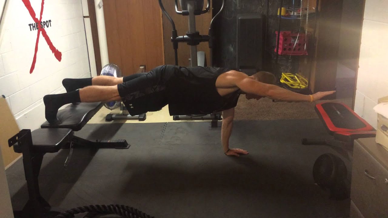 High Plank w/ Feet Elevated and Reduced Support - YouTube