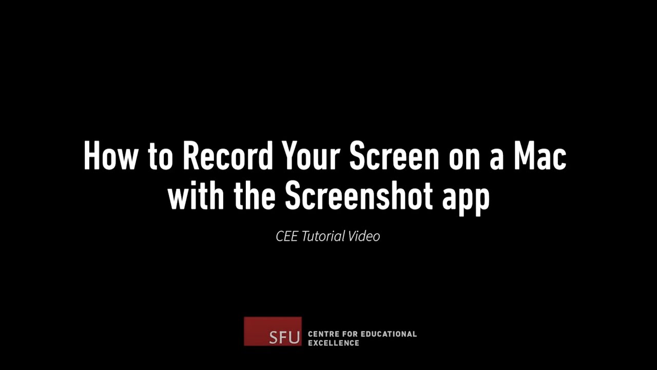 How To Record Your Screen On A Mac With The Screenshot App YouTube How To Record Your Screen On A Mac With The Screenshot App YouTube