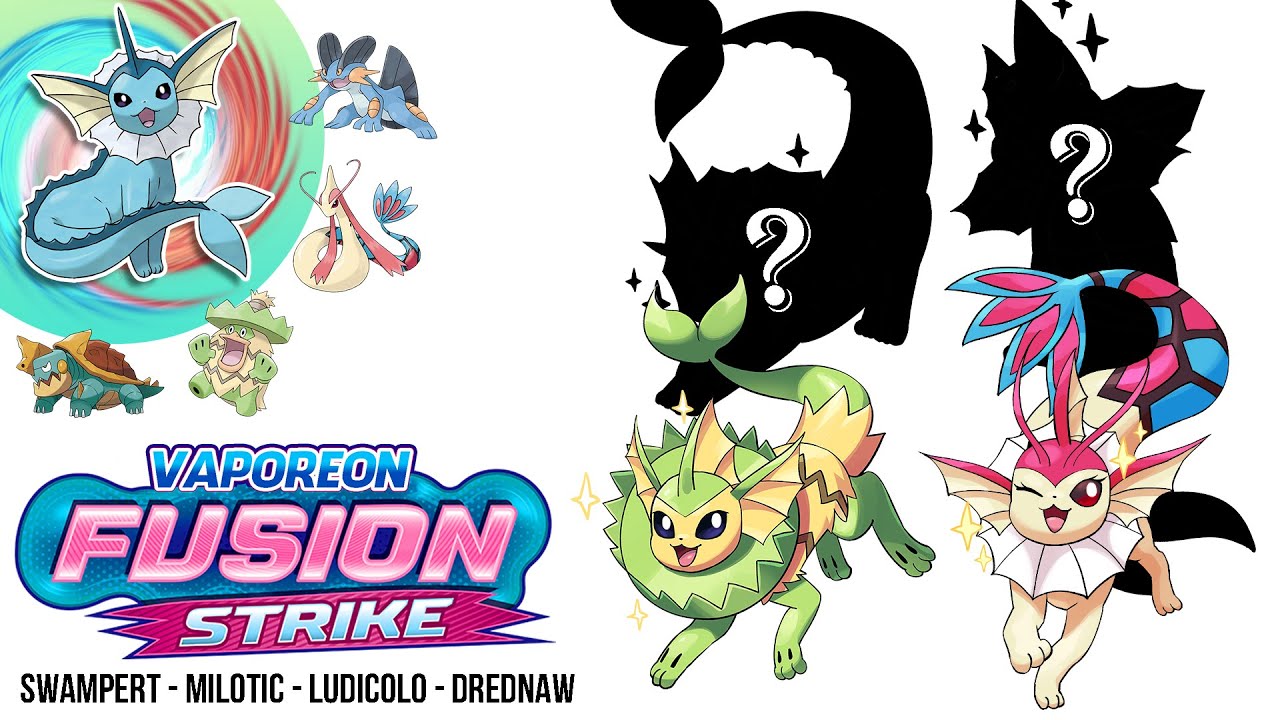 Draw Pokemon Vaporeon Fusion Pokemon Swampert, Milotic, Ludicolo ...