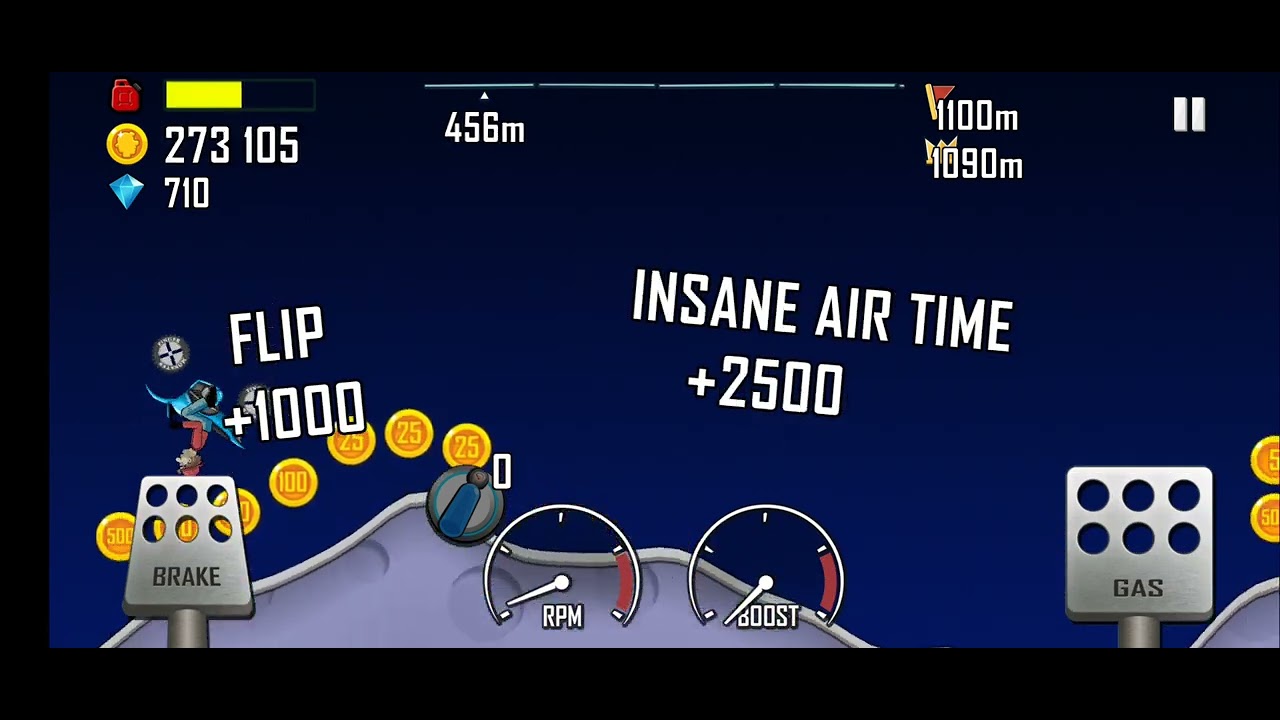 Motocross Bike on Moon - Hill Climb Racing - YouTube