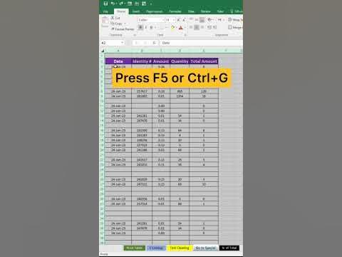 Excel Magic Trick #18 | Using Goto Special in Excel | Shorts - YouTube