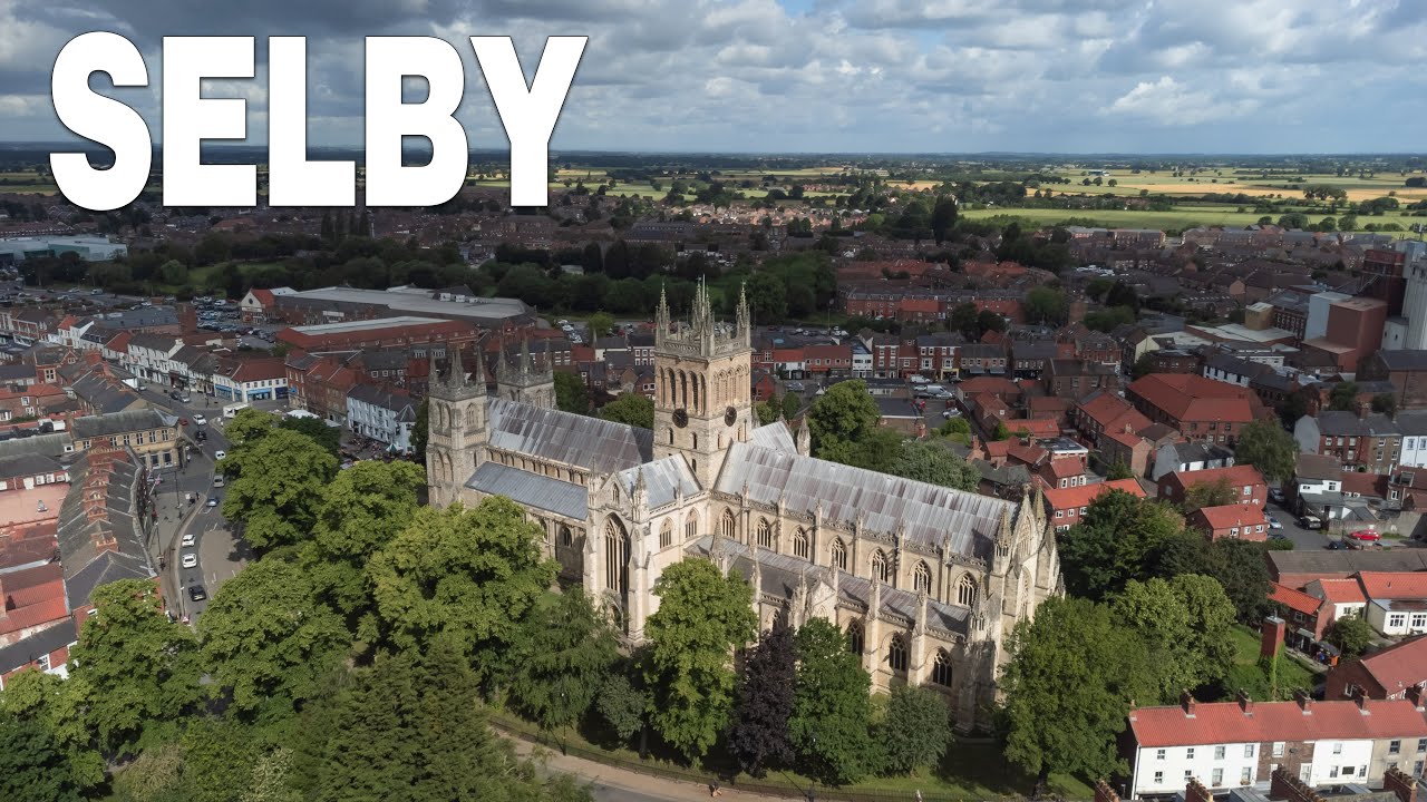 Selby Abbey and Town Aerial Drone Video - YouTube
