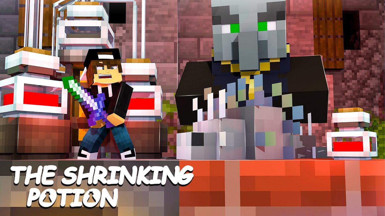 THE MINECRAFT SHRINKING POTION #2!!! - YouTube