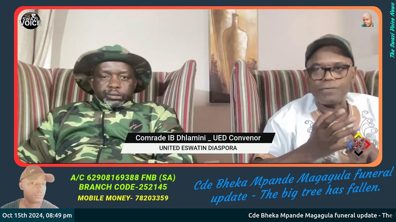 Cde Bheka Mpande Magagula funeral update - The big tree has fallen ...