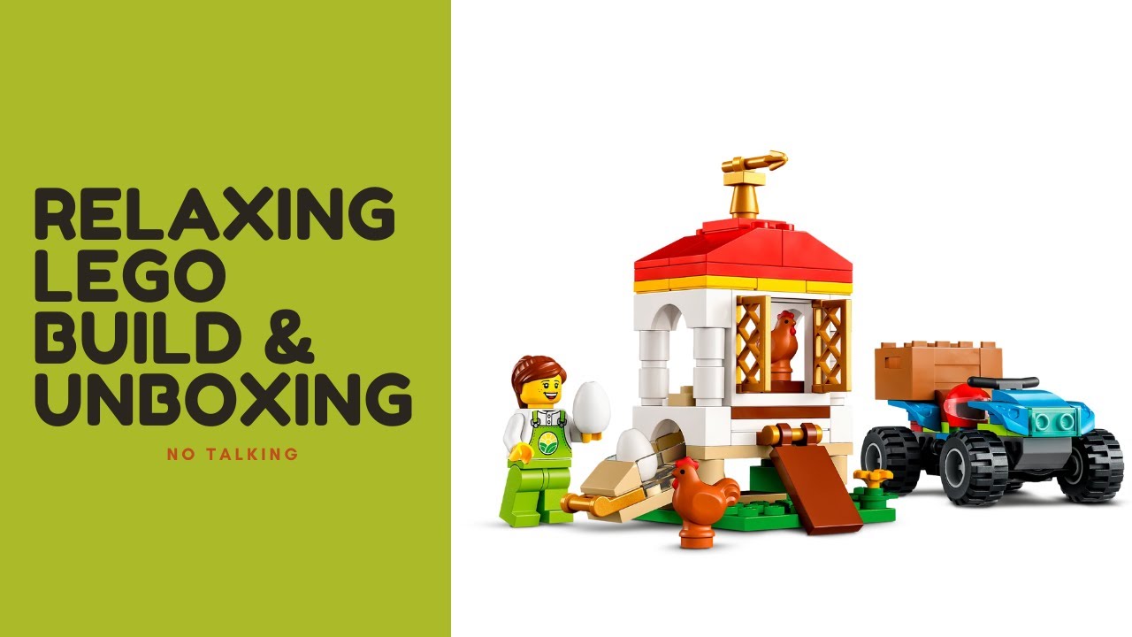 Lego City Chicken Henhouse - 60344 - RELAXING LEGO BUILD AND UNBOXING ...