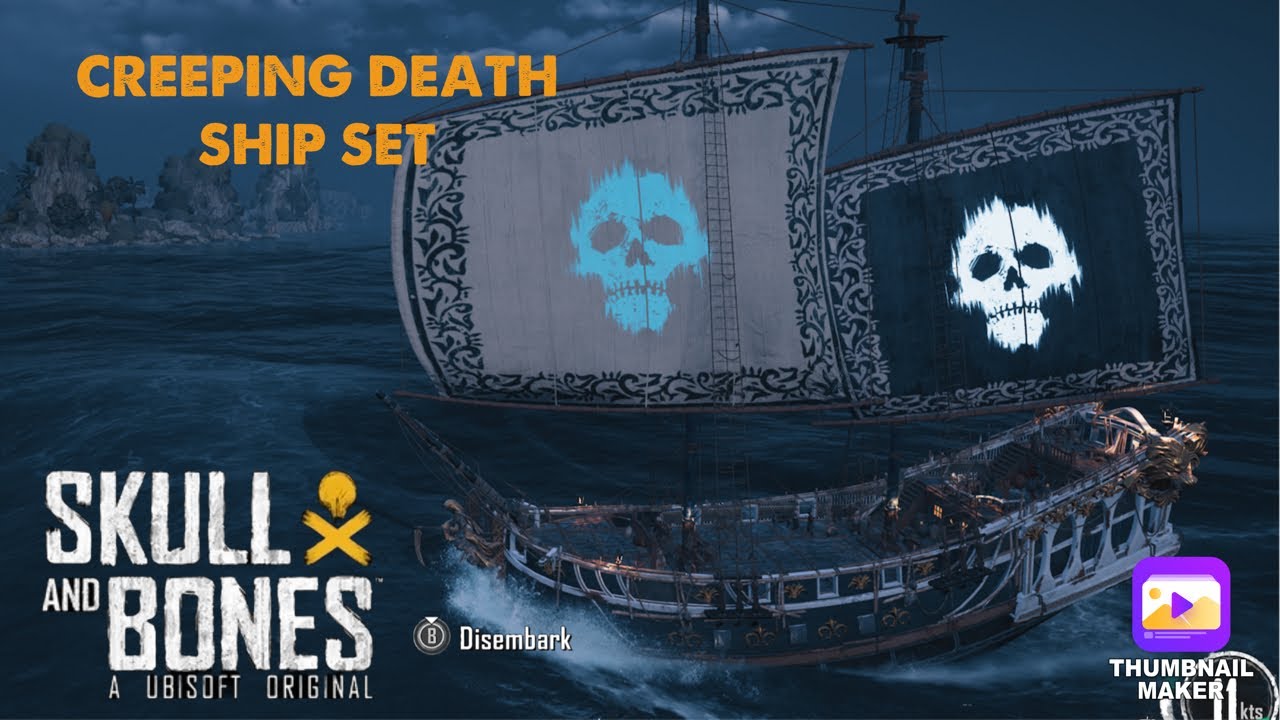 Skull And Bones Creeping Death Sails set - YouTube