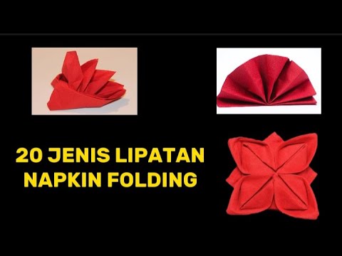 20 Jenis Lipatan Napkin Folding # by Avenlino # Jurusan Pariwisata ...