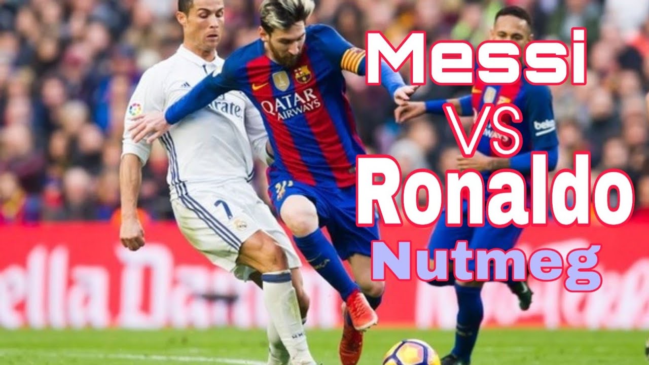 Messi vs Ronaldo nutmeg compilation - YouTube