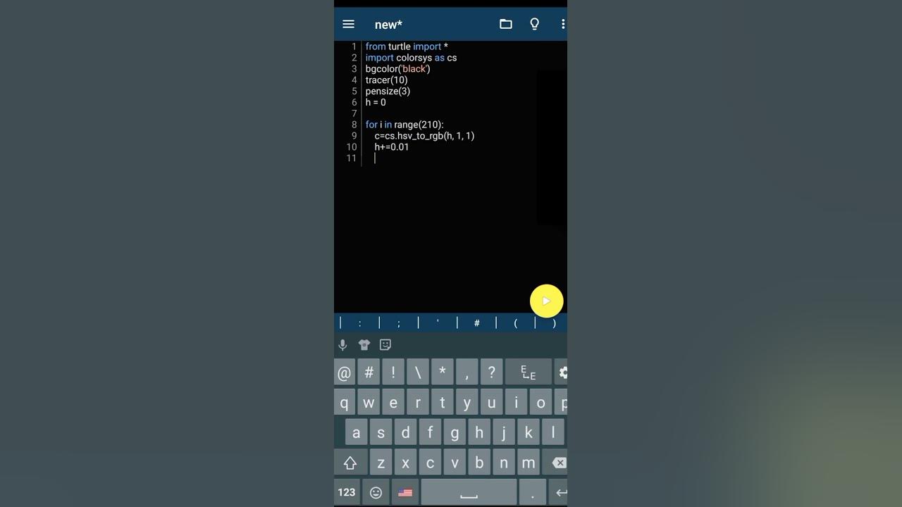 Amazing Colorful Python Graphics😳 #python #puthonturtle - YouTube