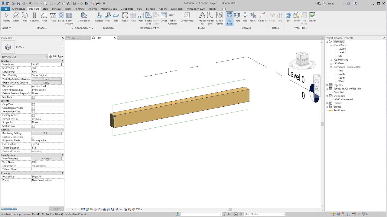 Revit - Structural framing custom end - YouTube