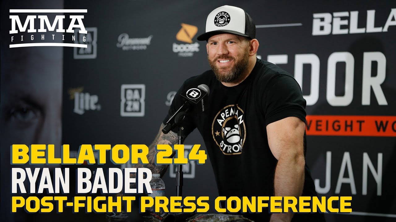 Bellator 214: Ryan Bader Post-Fight Press Conference - MMA Fighting ...