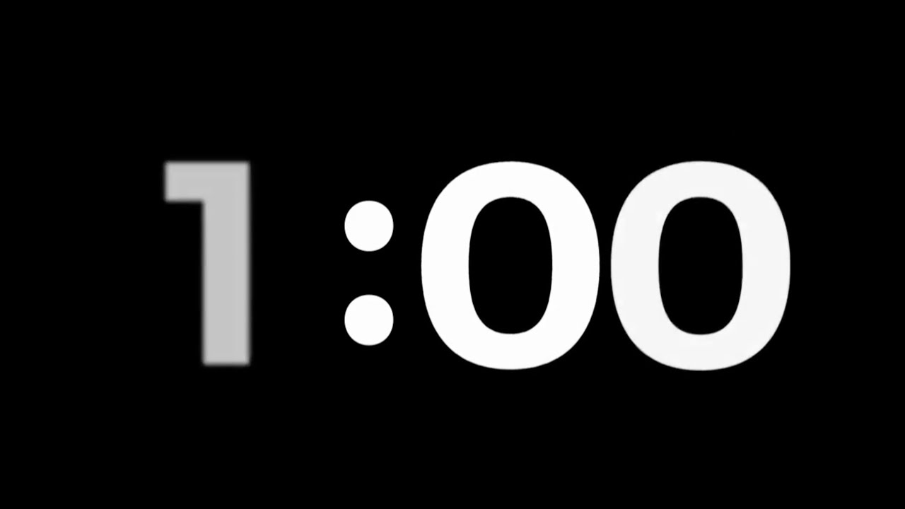 1 Minutes Timer - Countdwon - YouTube