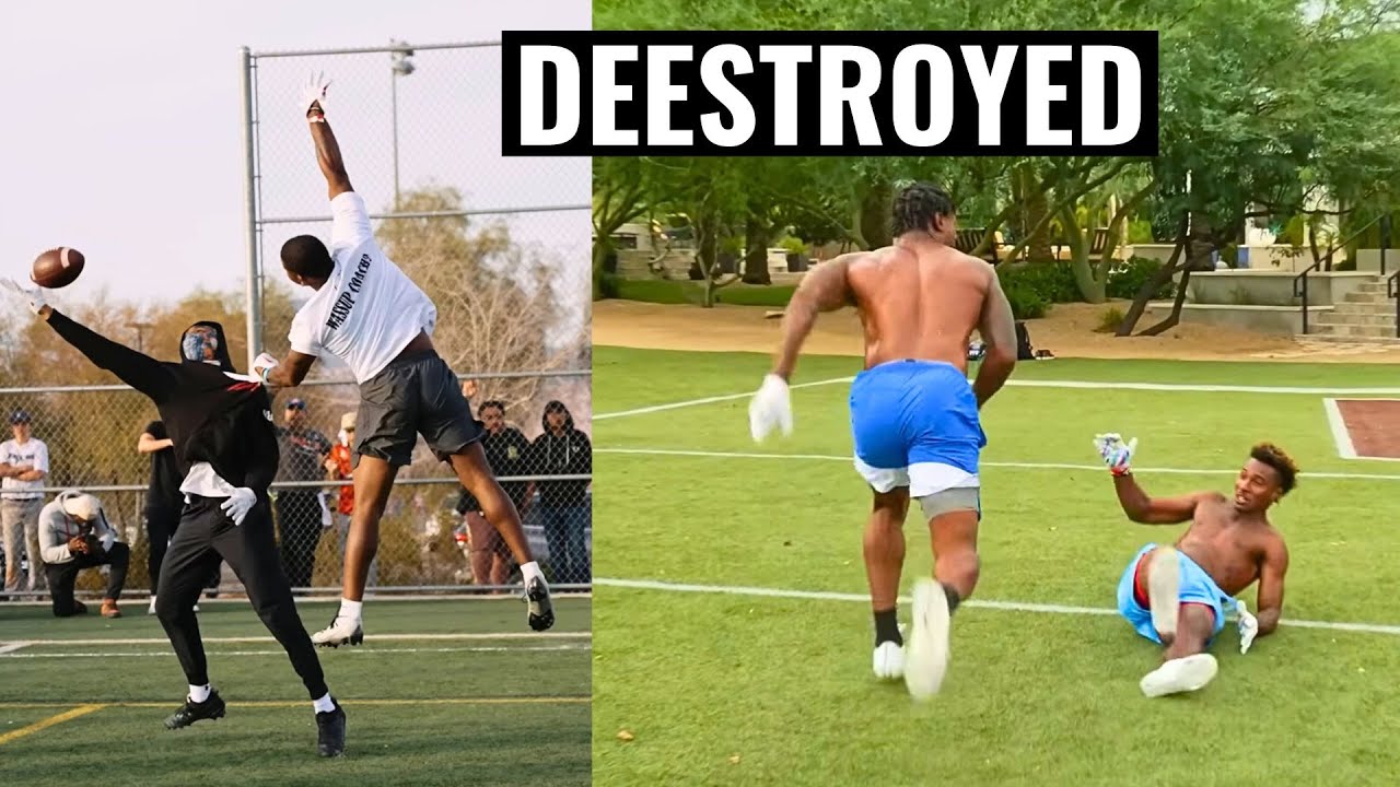When Regular Players Challenge NFL Pros! - YouTube