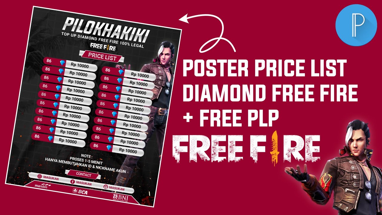 POSTER PRICE LIST DIAMOND FF + FREE PLP [ PIXELLAB ] - YouTube