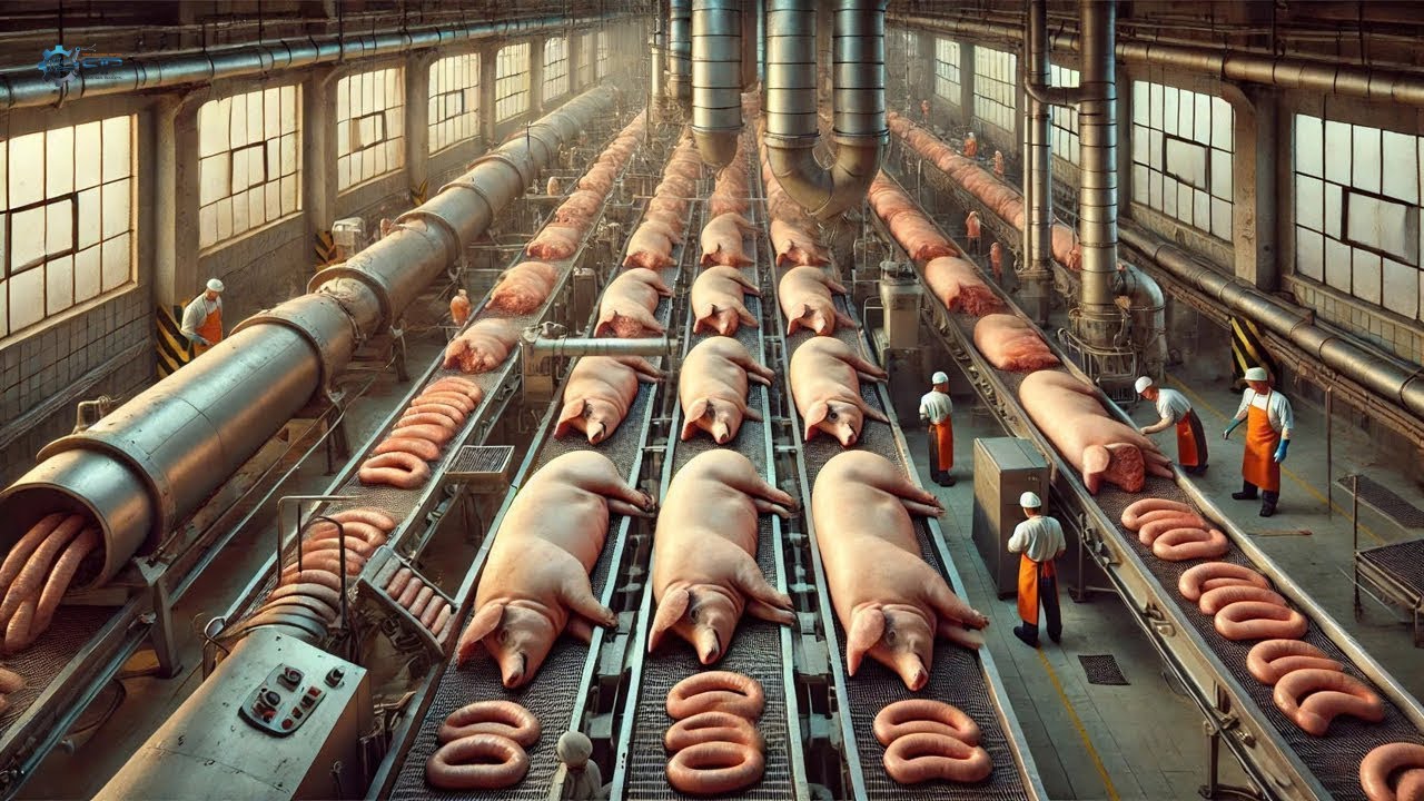 How Farmers Raise and Process Thousands of Giant Pigs on Farms! - YouTube