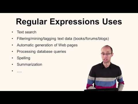 Week 11: Advanced Topics - Regular Expressions (unit 1) - YouTube