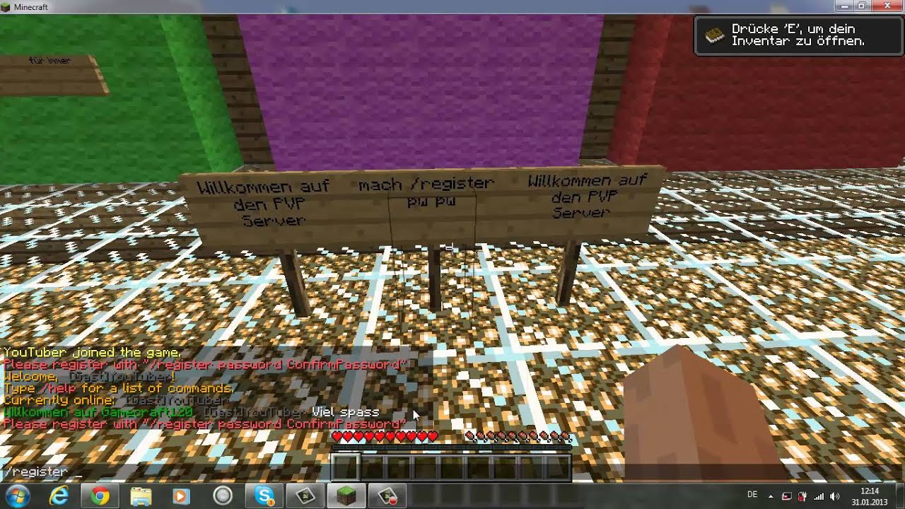 Minecraft AuthMe plugin download - YouTube