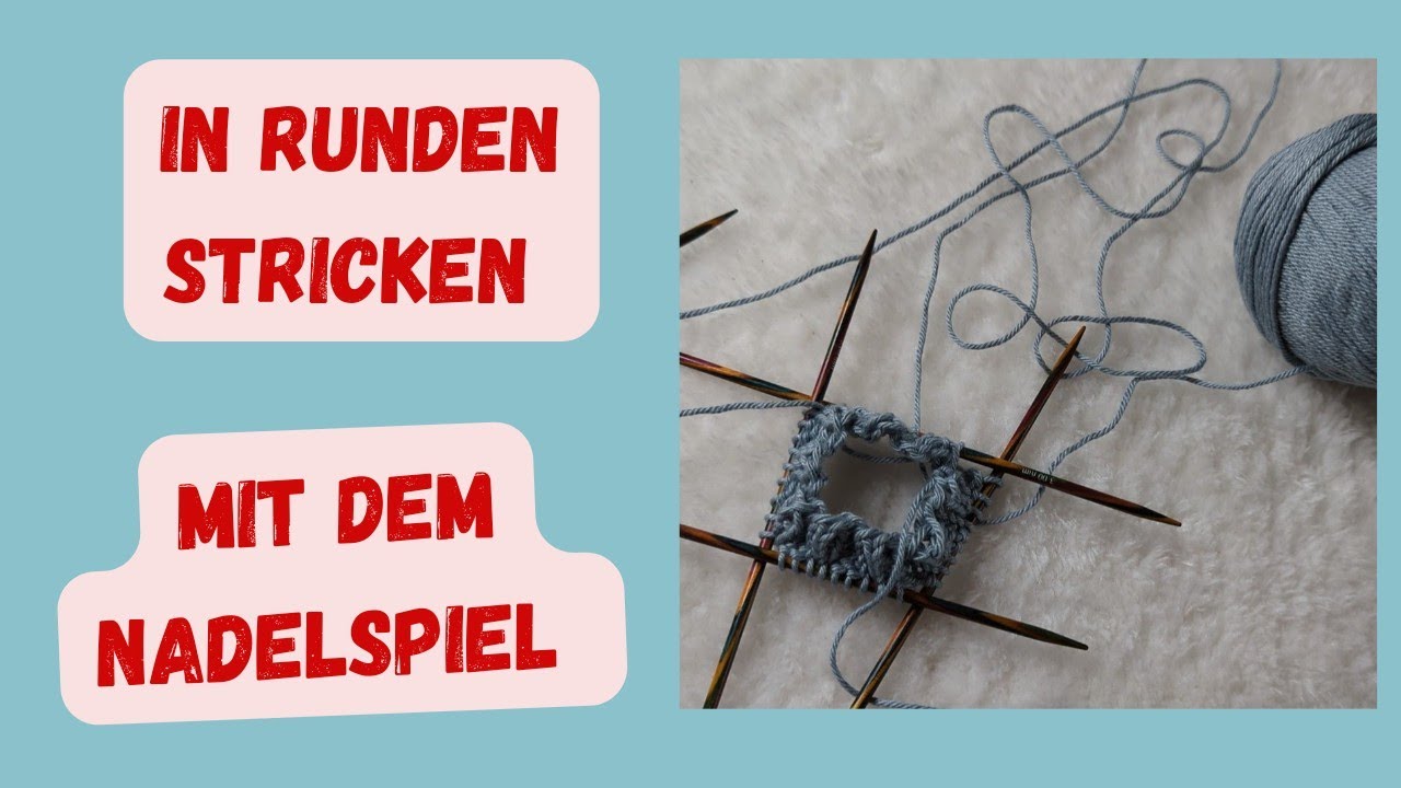 In Runden stricken mit dem Nadelspiel für Socken, Mütze & Co.|Stricken ...