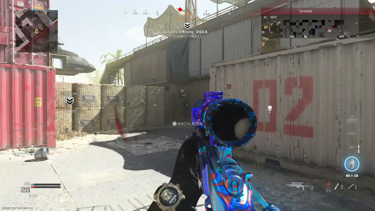 Cod Modern Warfare rushing sniper clip #1 (360 collateral headshot) - YouTube