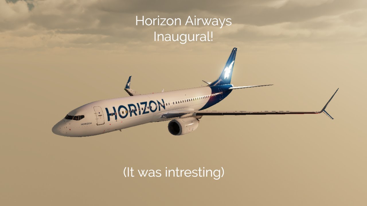 Horizon Airways inaugural flight! - YouTube