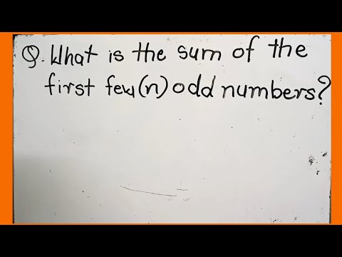 Sum of First N Odd Numbers | Amazing Math Pattern | Easy Math Trick for ...