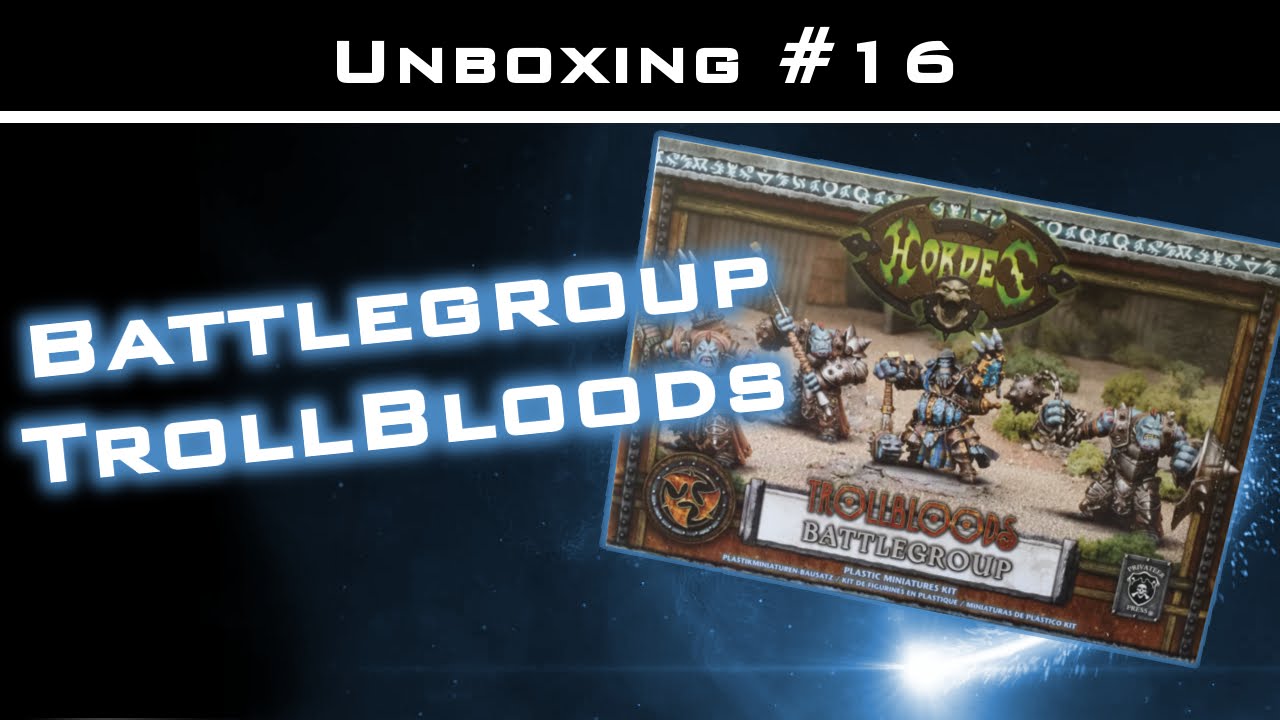 Unboxing : TrollBloods BattleGroup (Warmachine / Hordes) - YouTube