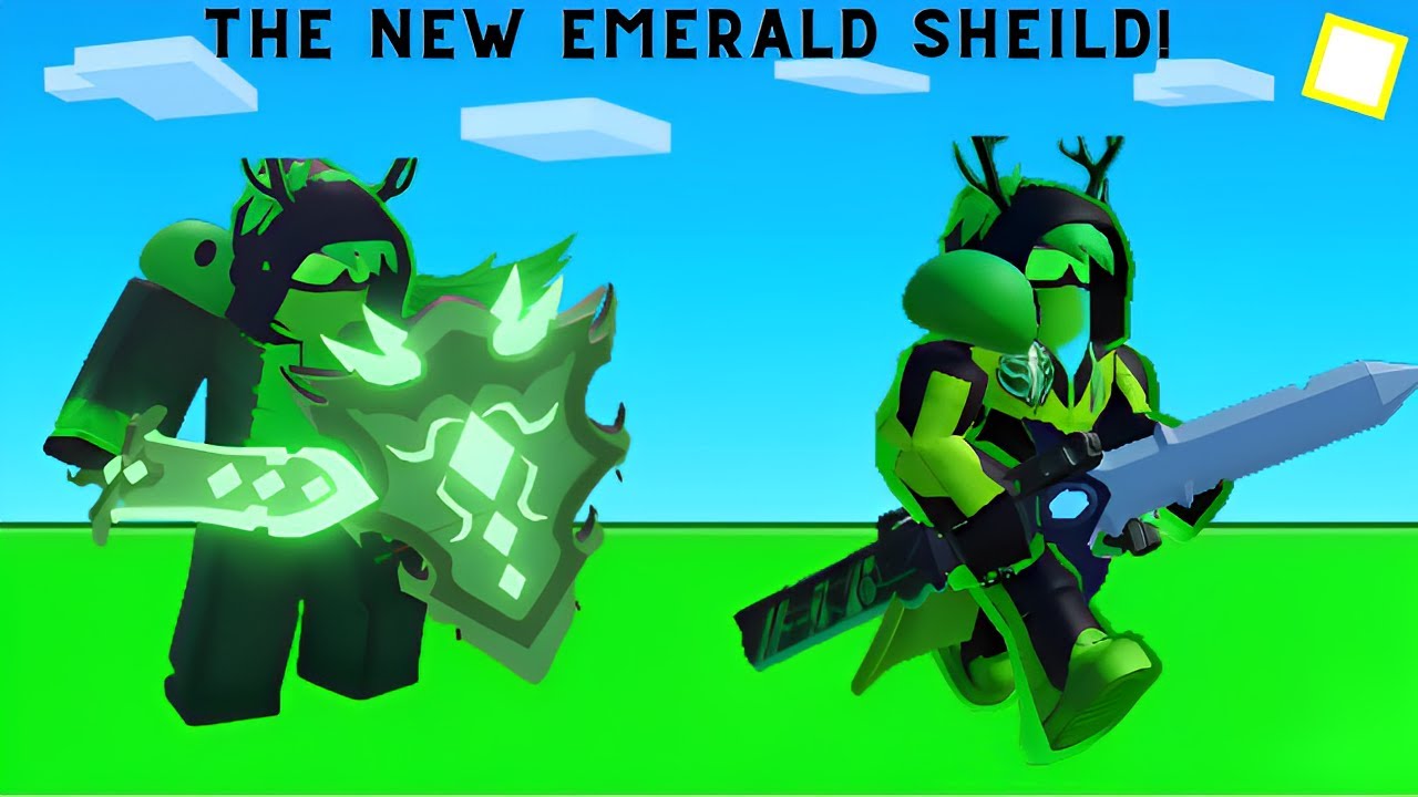THE NEW EMERALD SHIELD!!!! | Roblox Bedwars - YouTube