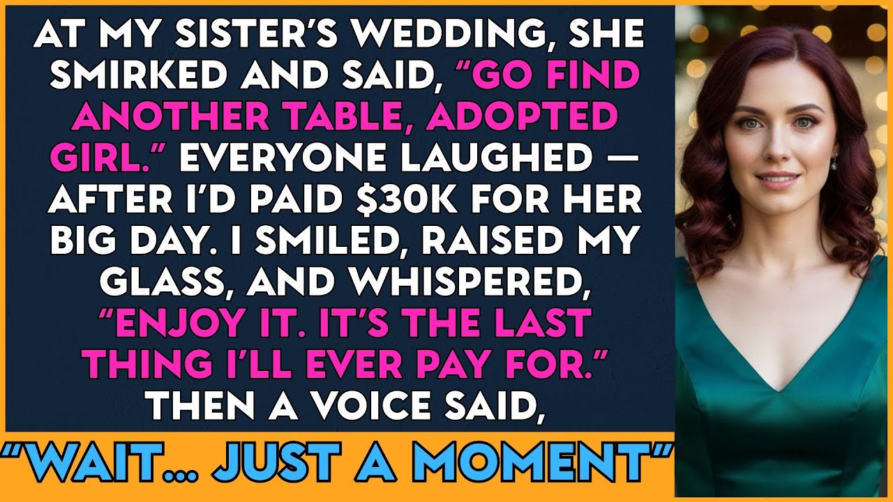 At My Sister’s Wedding, She Smirked: ‘Go Find Another Table, Adopted ...
