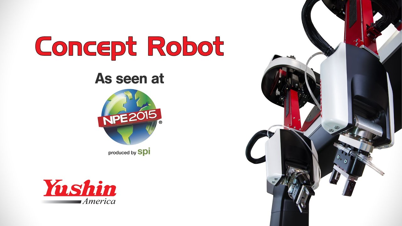 As Seen At NPE 2015: Yushin's Concept Robot - YouTube