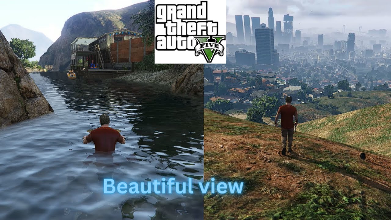 grand theft auto 5 / gta 5 game / beautiful location in gta 5/ picnic ...