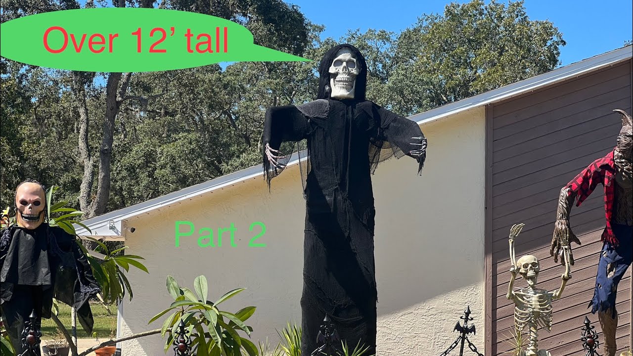 12.5 foot Reaper for Halloween Part 2 - YouTube