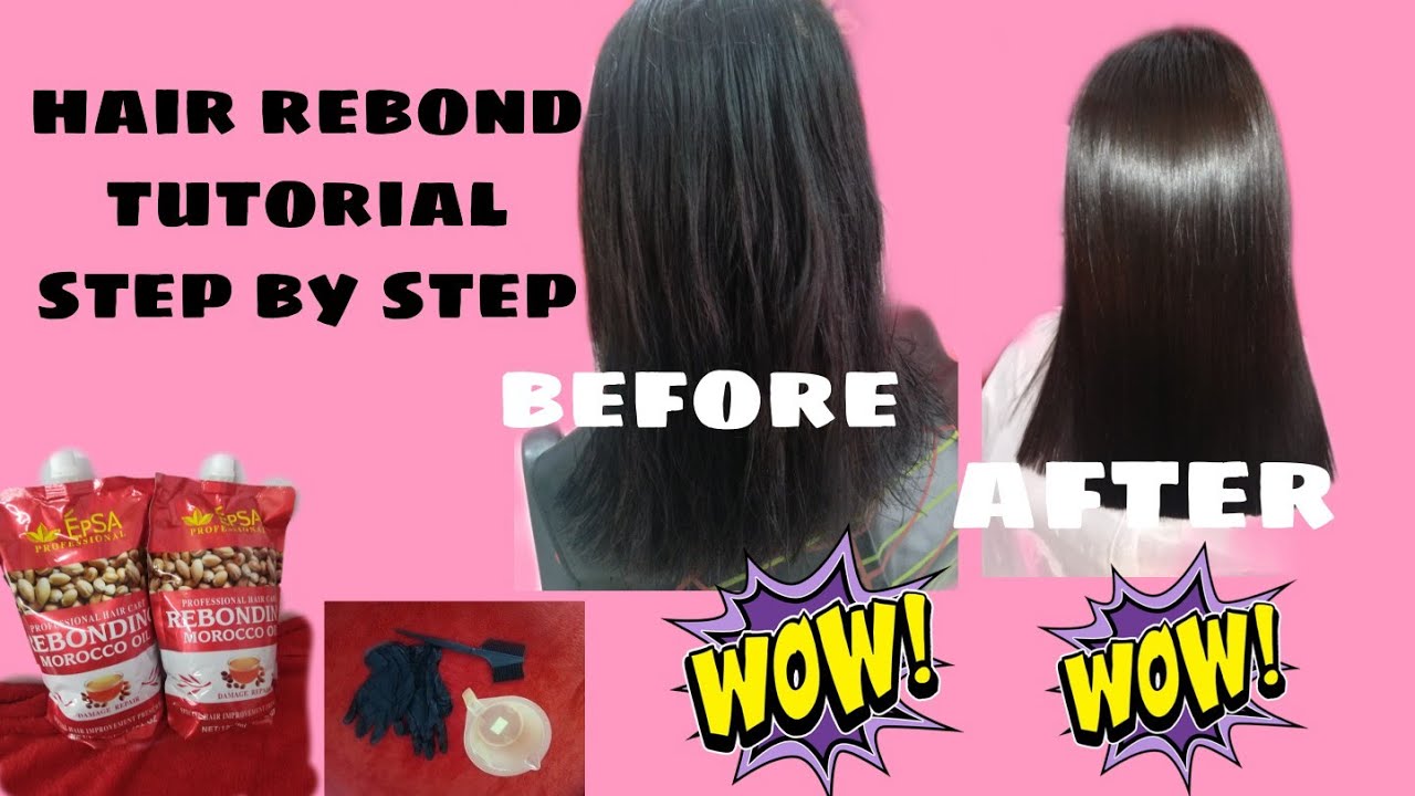hair rebond tutorial using epsa moroccan oil Tulyang TV - YouTube