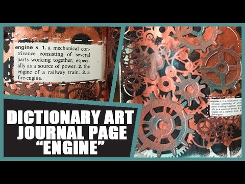 How to: Dictionary Art Journal - Engine - YouTube
