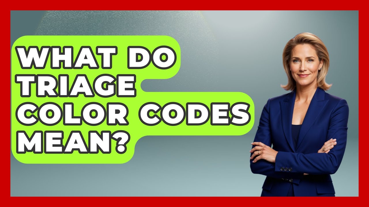 What Do Triage Color Codes Mean? - First Response Medicine - YouTube