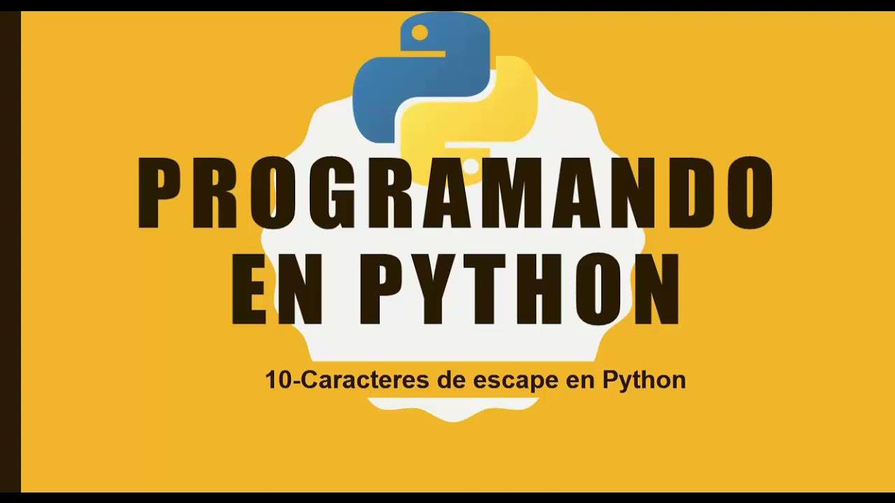 10-Caracteres de escape en Python - YouTube