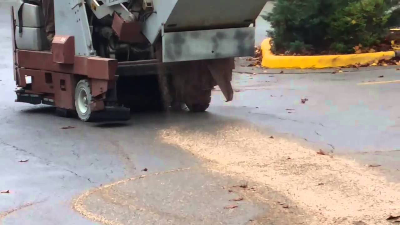 Oil spill recovery Dry Sweep - YouTube