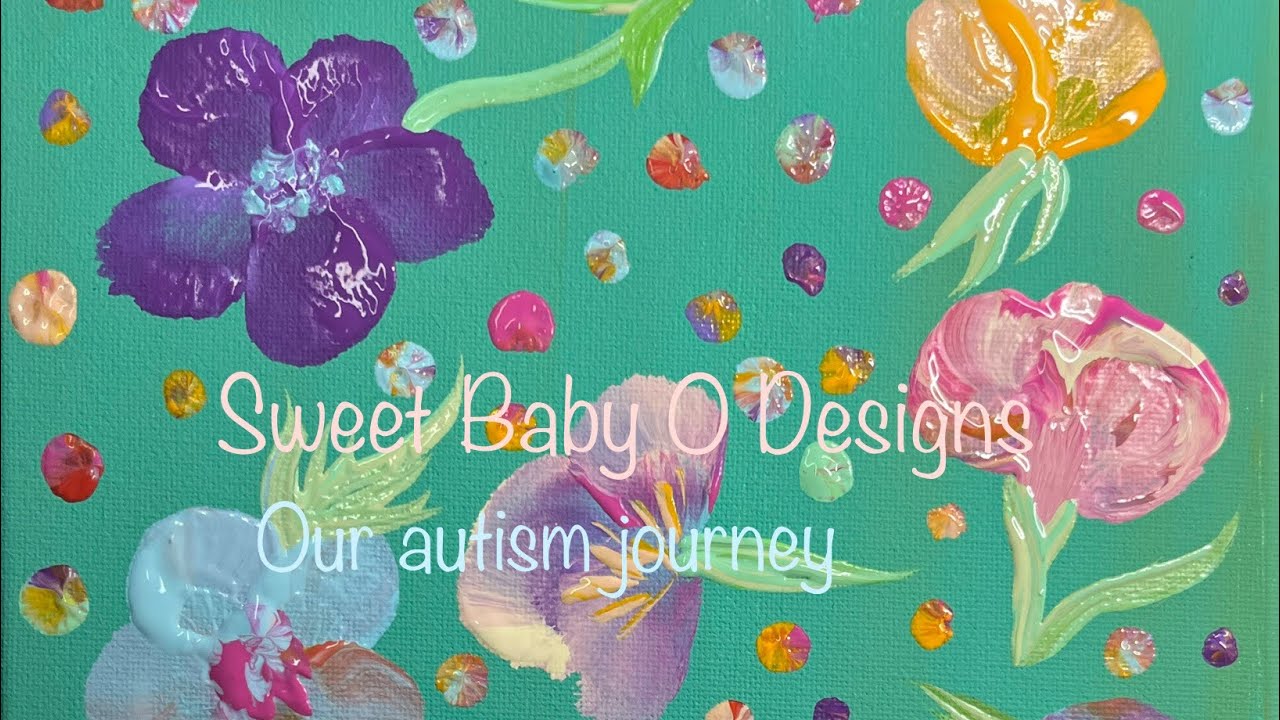 Painting with my autistic son Owen to help develop his fine motor ...