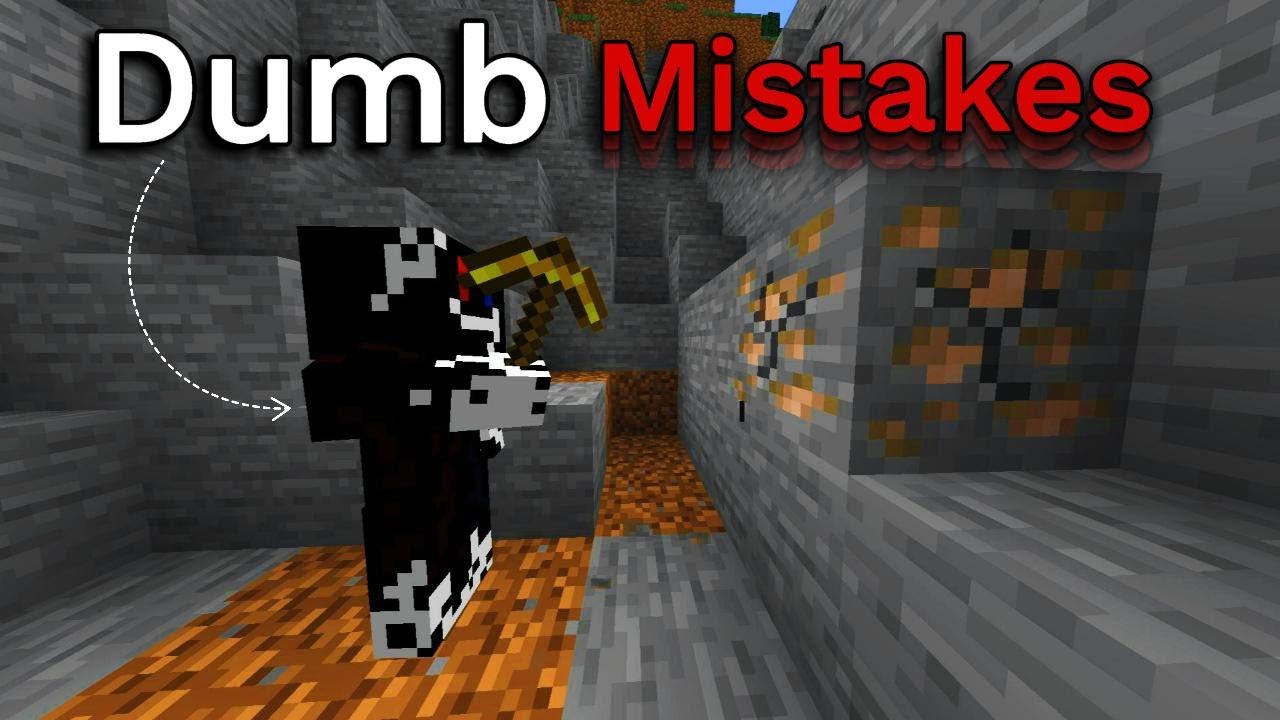 Dumb Mistakes everyone has made in Minecraft - YouTube