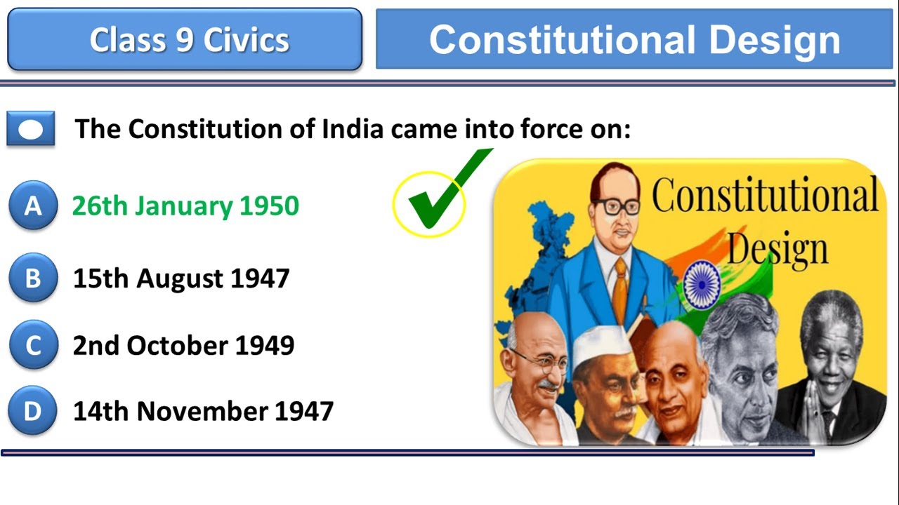 constitutional design class 9 mcq | constitutional design class 9 ...