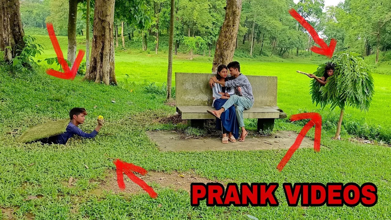 NEW TREE AND BUSHMAN MAN PRANK| PRANK WITH WATER🚿 AND BALLS - YouTube