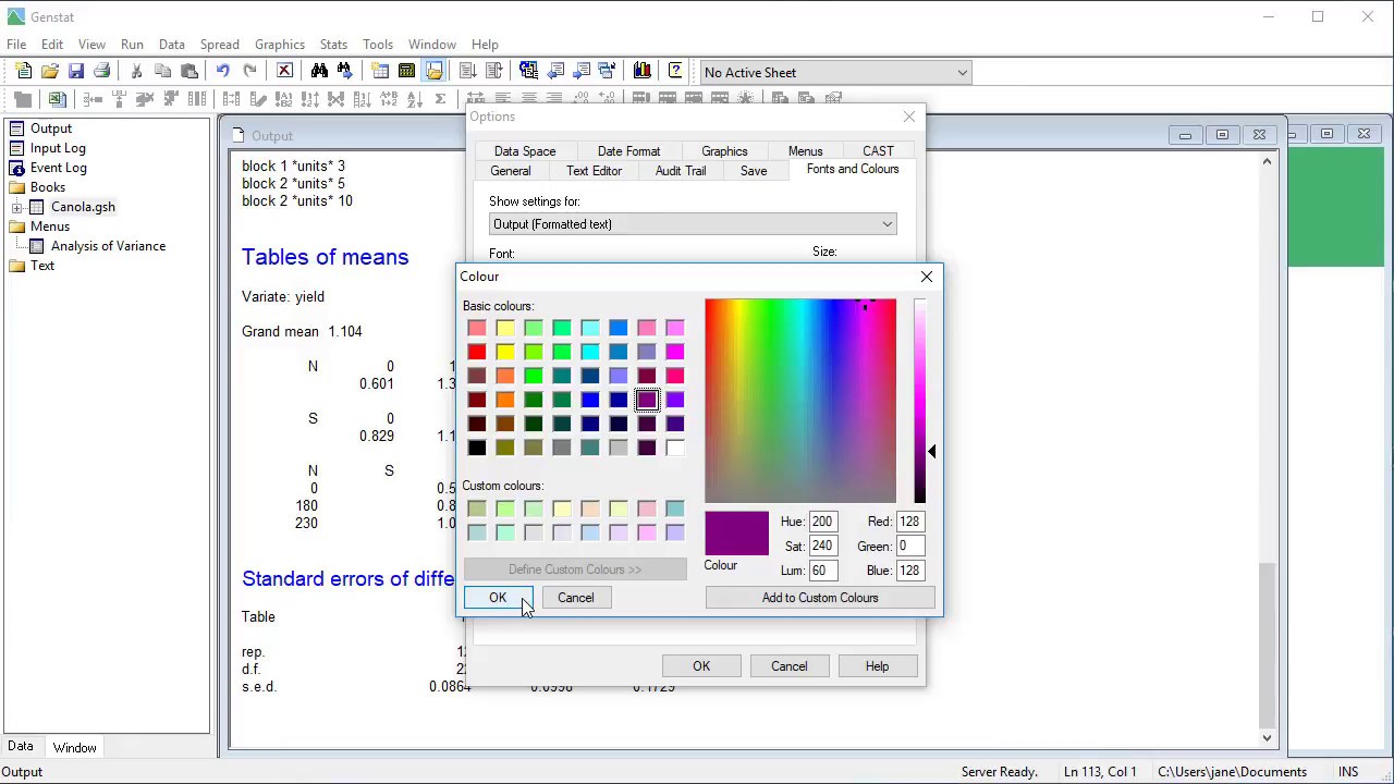 How to use themes in Genstat - YouTube