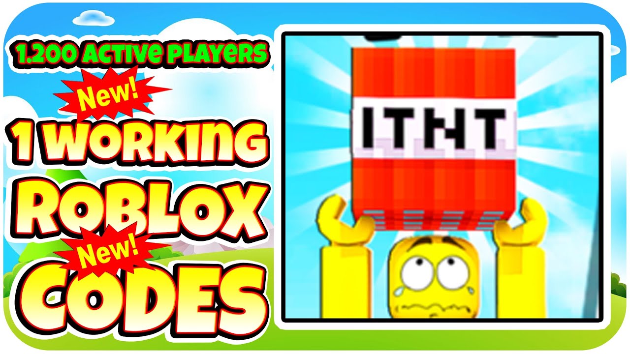NEW CODES 🧨+1 TNT Every Second By Hamburger Eats, Roblox GAME, ALL ...