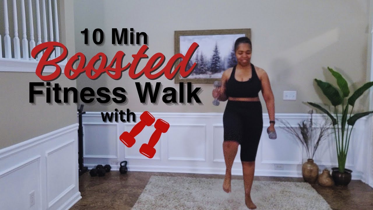 10-Minute Boosted Walking Workout for Faster Weight Loss| Low Impact ...